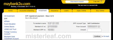 How to Pay EPF Self Contribution Online | MisterLeaf