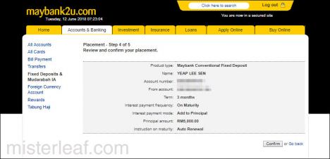 如何上网存放定期存款 Maybank2U eFixed Deposit | MisterLeaf