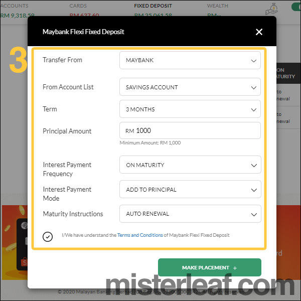 如何使用 Maybank2U 上网存放定期存款 (eFD) | MisterLeaf