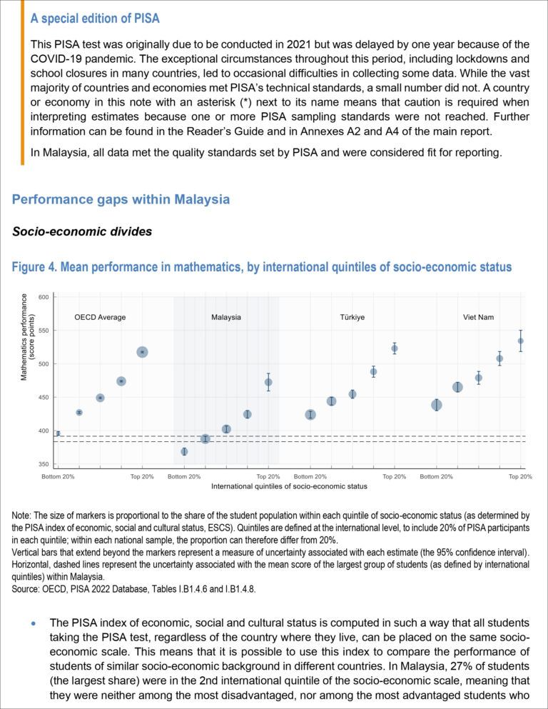 马来西亚 PISA 国际评估成绩分析 | MisterLeaf.com